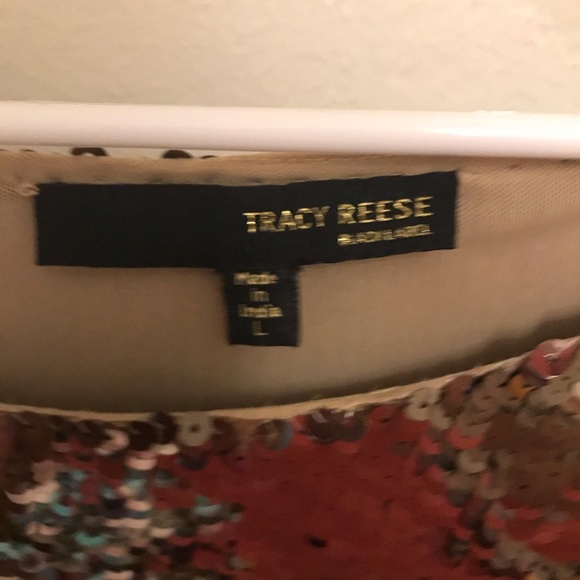 tracy reese black label | Tops | Tracy Reese Black Label Sequin Top ...